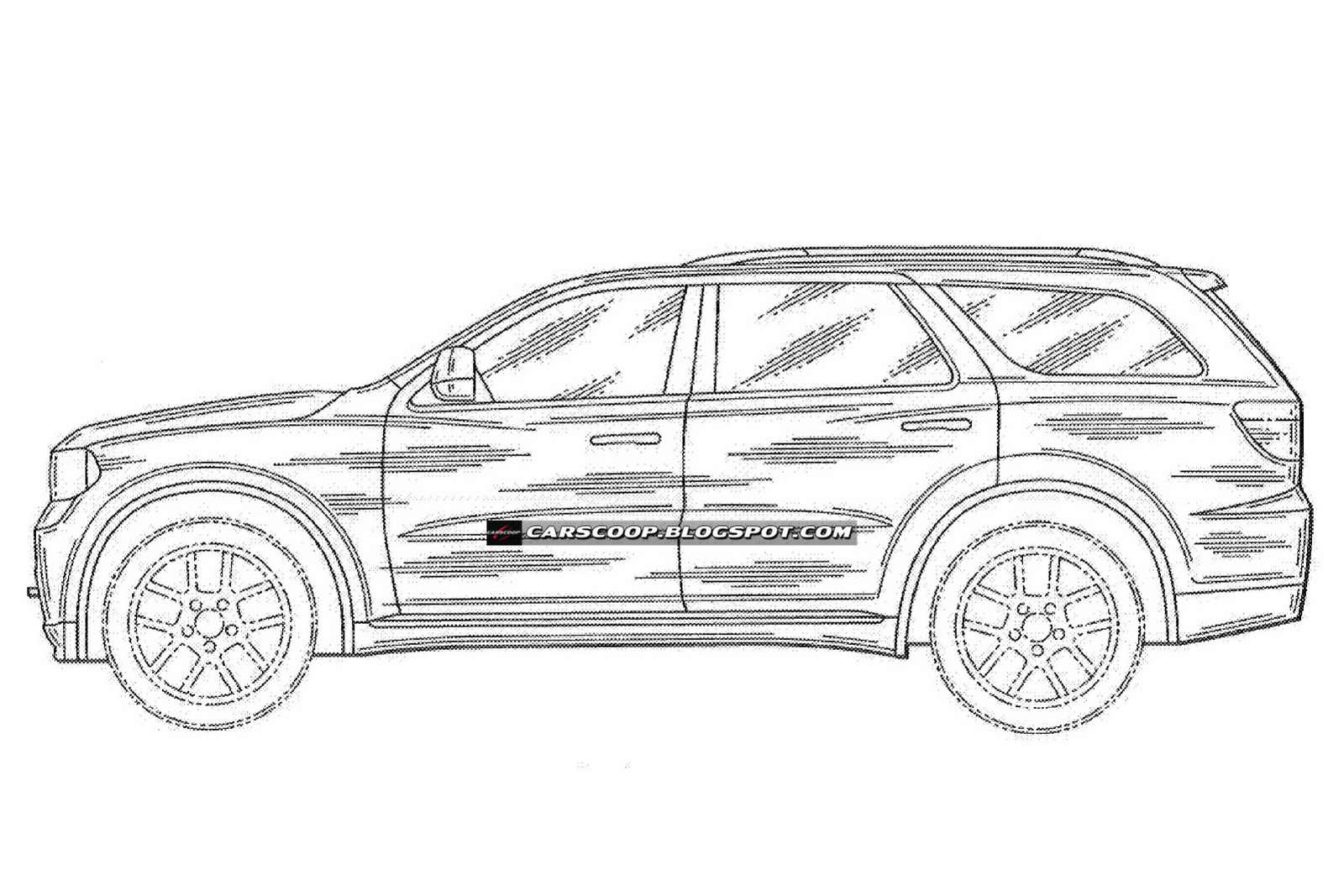 Dodge Durango 2012 - Sketch e rendering - 2/8
