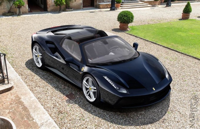 Ferrari 488 GTS, prove di stile da spider in un nuovo rendering