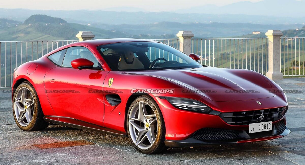 Ferrari Roma M: il restyling della coupé di Maranello [RENDER]