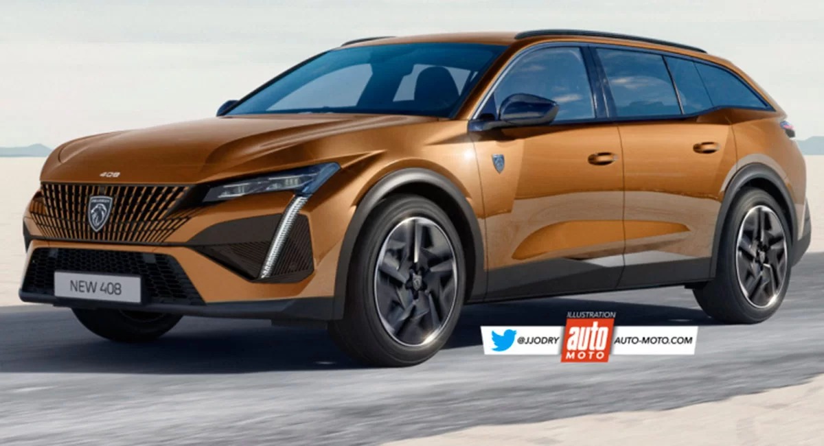 Peugeot 408: ecco come sarebbe la versione Station Wagon [RENDER]