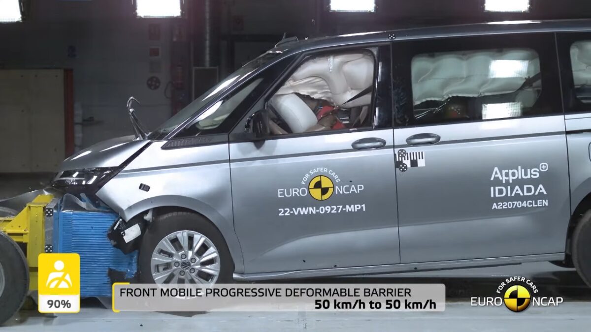 Volkswagen Multivan T7 conquista cinque stelle Euro NCAP [VIDEO]