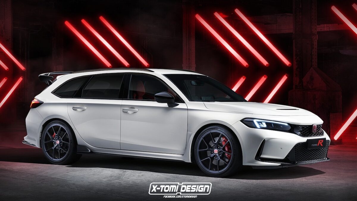 Honda Civic Type R 2023: ecco la versione station wagon [RENDER]