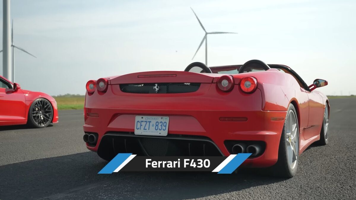 Ford Mustang GT vs Ferrari F430 vs Audi R8: chi vince la drag race? [VIDEO]