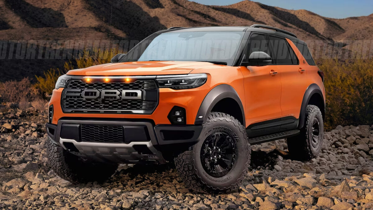 Ford Explorer Raptor: il SUV a tre file diventa un fuoristrada [RENDER]