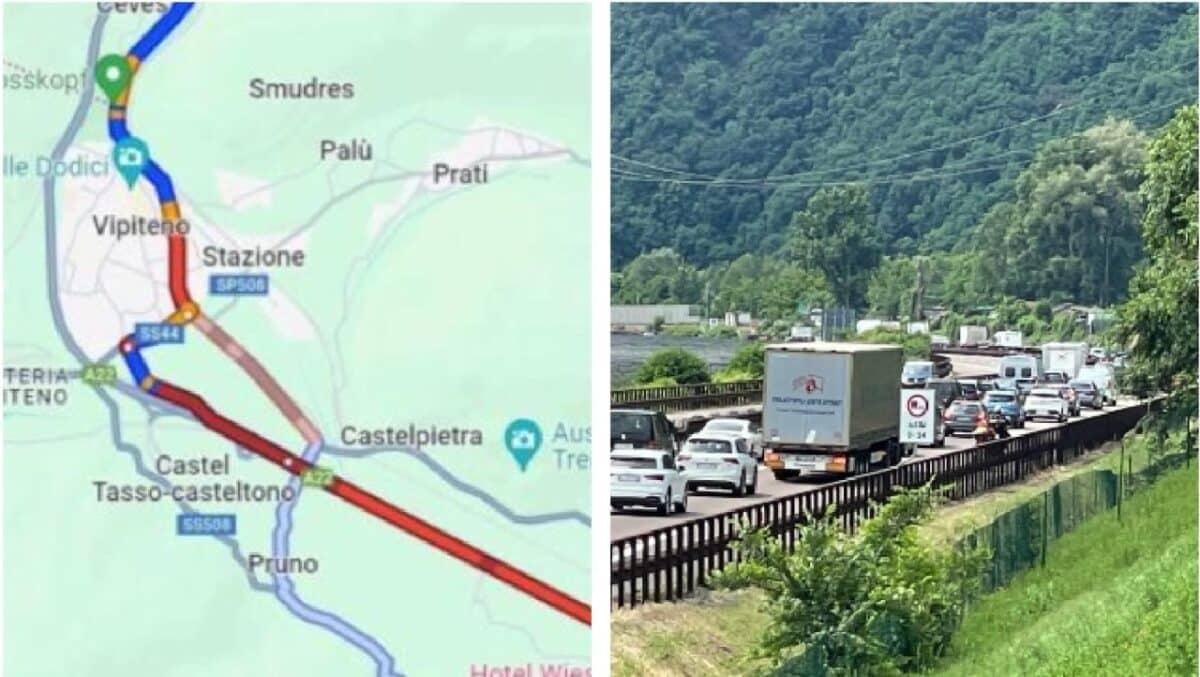 Google Maps cancella per errore un tratto dell’A22: traffico in tilt